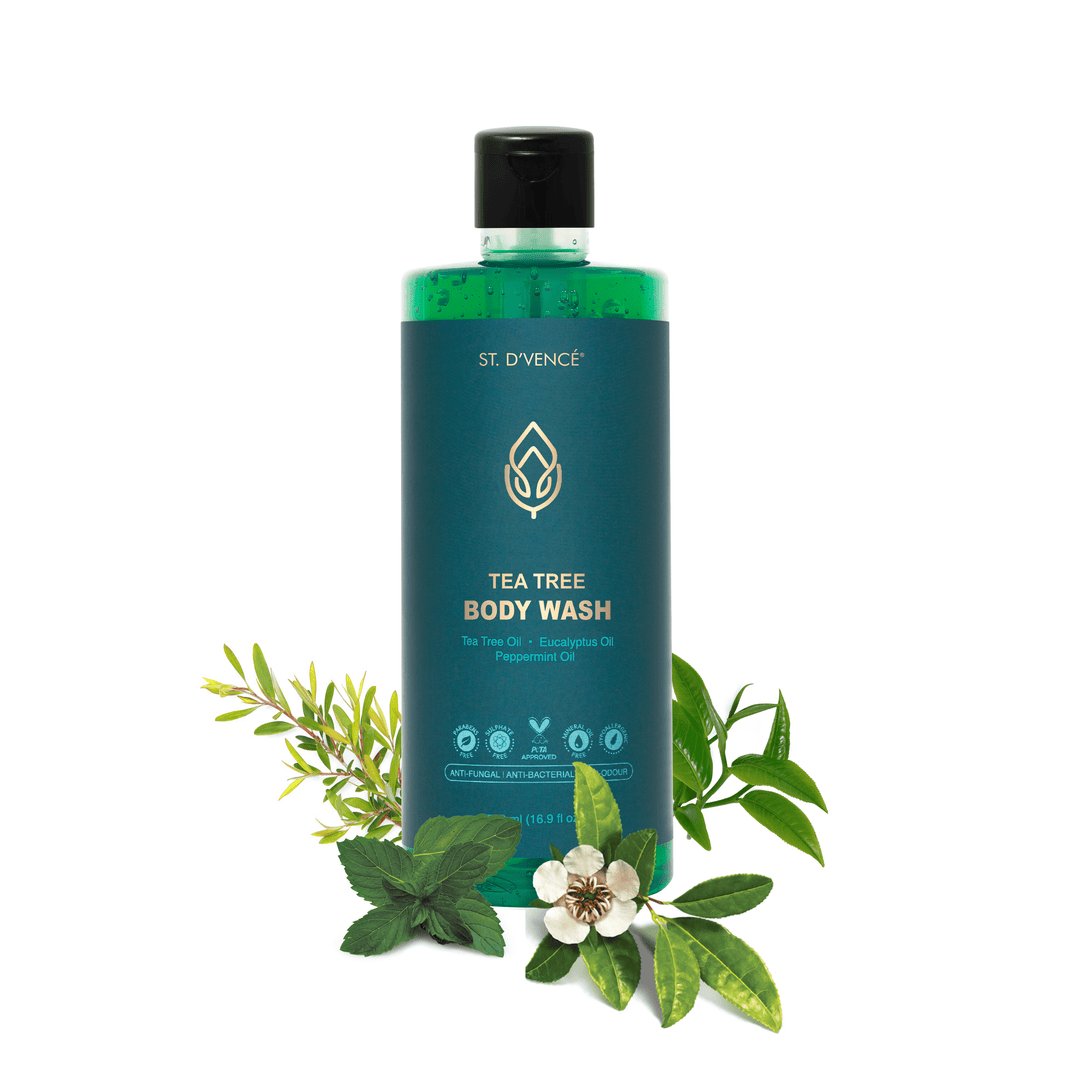 Tea Tree Body Wash with Eucalyptus and Peppermint Oil, 500 ml – St. D’vencé